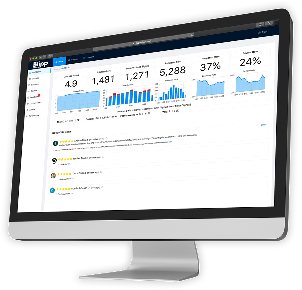 Get More Reviews. Get More Business. Period. | Blipp Reviews